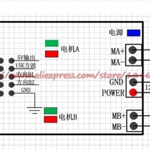 JEMITA DC Motor Drive Module DC Motor Driver 20A/500W high Power Governor Dual