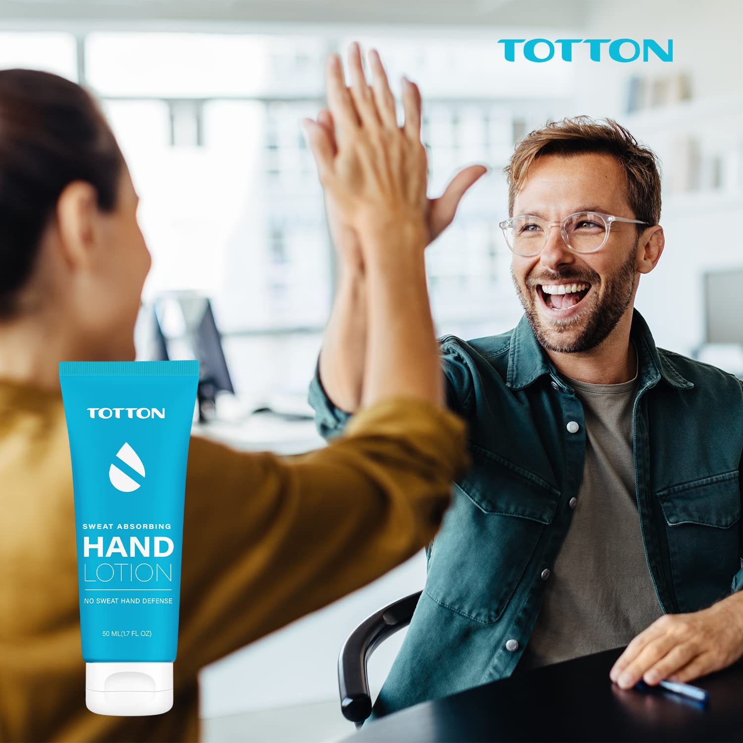 TOTTON Underarm Antiperspirant and Deodorant, Combat Excessive Sweating (Hand)