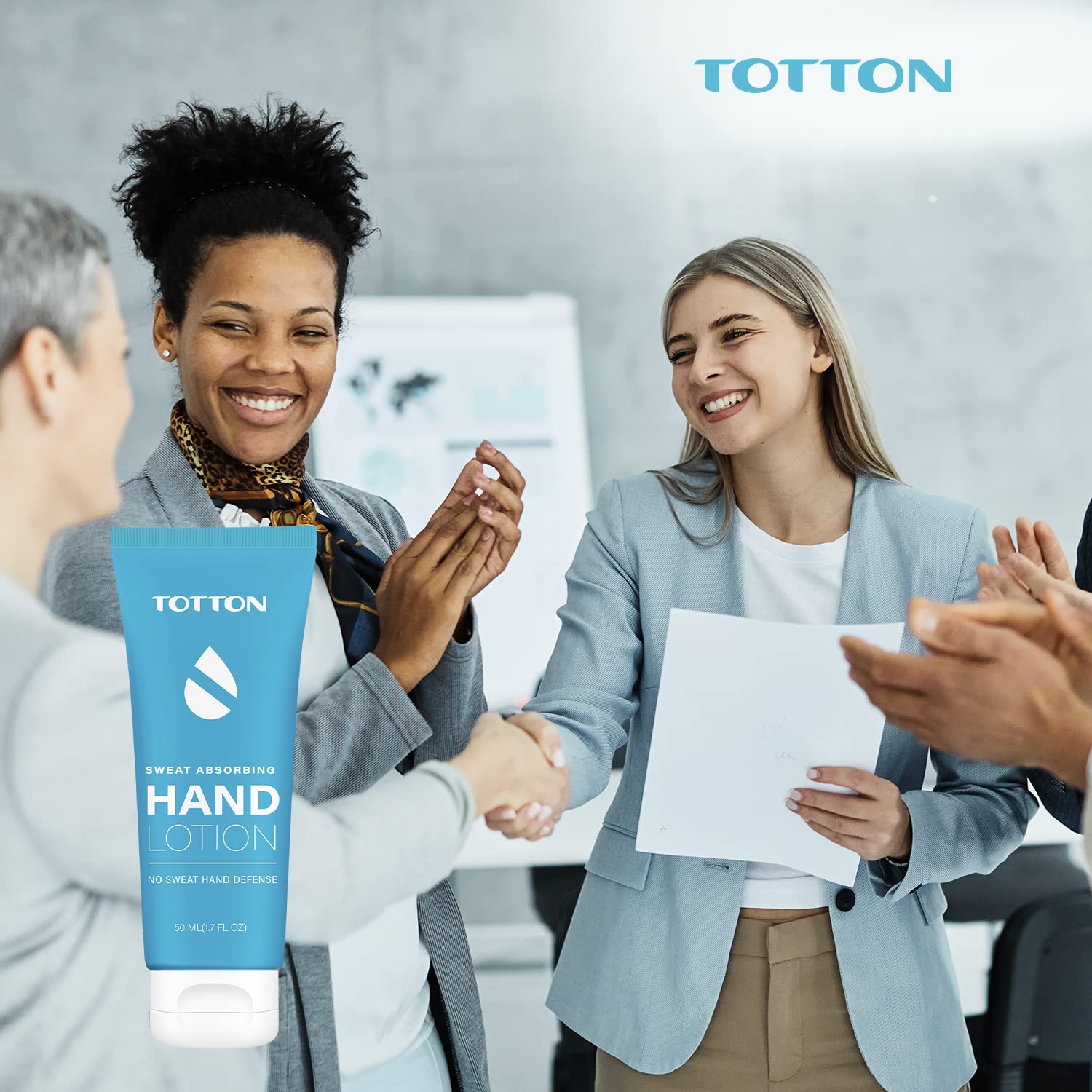 TOTTON Underarm Antiperspirant and Deodorant, Combat Excessive Sweating (Hand)