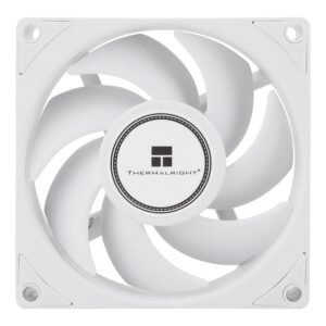 thermalright tl-b8w cpu fan computer case fan quiet 4pin pwm pc fan, 80mm silent cooler fan, 2200rpm speed, cpu cooling fan(white)