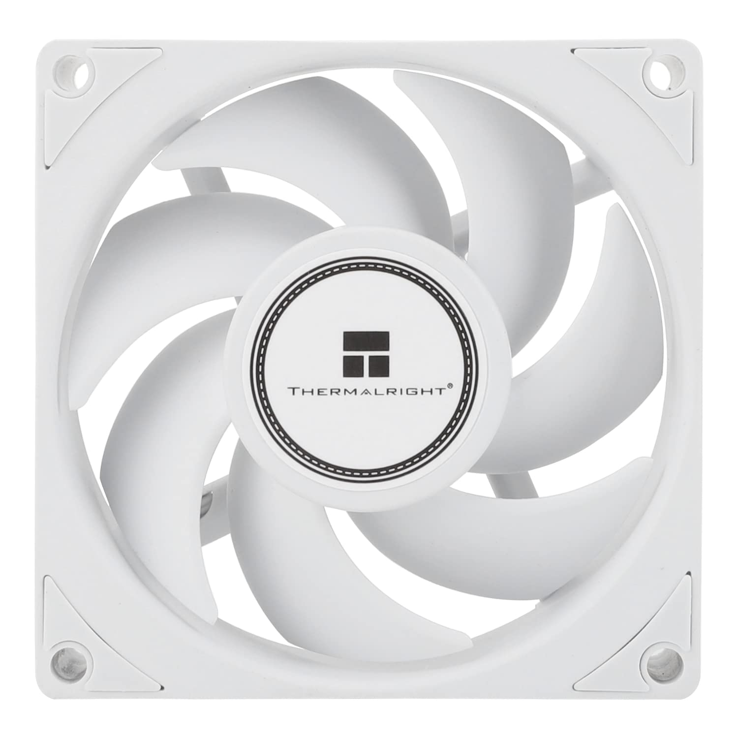 Thermalright TL-B8W CPU Fan Computer Case Fan Quiet 4pin PWM PC Fan, 80mm Silent Cooler Fan, 2200RPM Speed, CPU Cooling Fan(White)