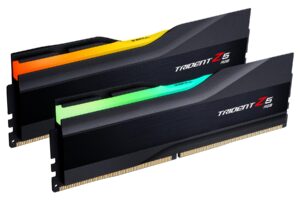 g.skill trident z5 rgb series (intel xmp 3.0) ddr5 ram 32gb (2x16gb) 7800mt/s cl36-46-46-125 1.45v desktop computer memory udimm - matte black (f5-7800j3646h16gx2-tz5rk)