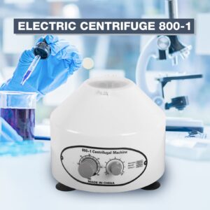 LFGUD Electric Centrifuge Machine 6x20ml Desktop Lab Centrifuge Machine with Timer and Speed Control for Plasma Blood PRP, 4000 RPM, 110V