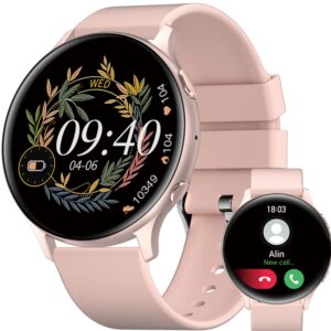 smartwatch for men and women. 1.32'' touch screen fitness tracker with 20+ sports modes, ip67 waterproof smartwatch with heart rate/sleep monitor/pedometer/calorie, activity tracker for android phone