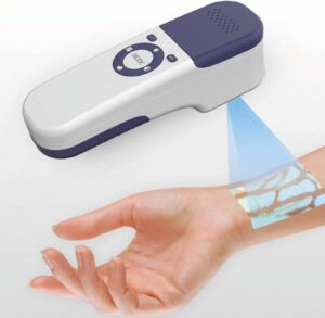 wikink led vein finder, portable vein locator detector w/7 colors, illumination visualization vein scanner display lights for nurses, for various skin people of all ages