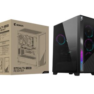 Gigabyte AORUS Stealth 500 DIY PC Kit (Z690 AORUS Elite Stealth, NVIDIA GeForce RTX 3070 Gaming OC 8G Stealth, AORUS C500G) - S5Z69R3070