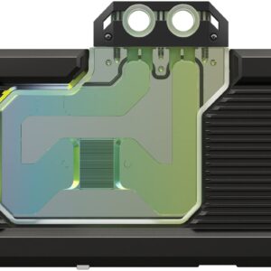 Corsair Hydro X Series XG7 RGB 4080 Founders Edition GPU Water Block – For NVIDIA® GeForce RTX™ 4080 FE – CNC Nickel-Platted Copper – 50 Cooling Fins – Included Backplate & ARGB Adapater Cable – Black