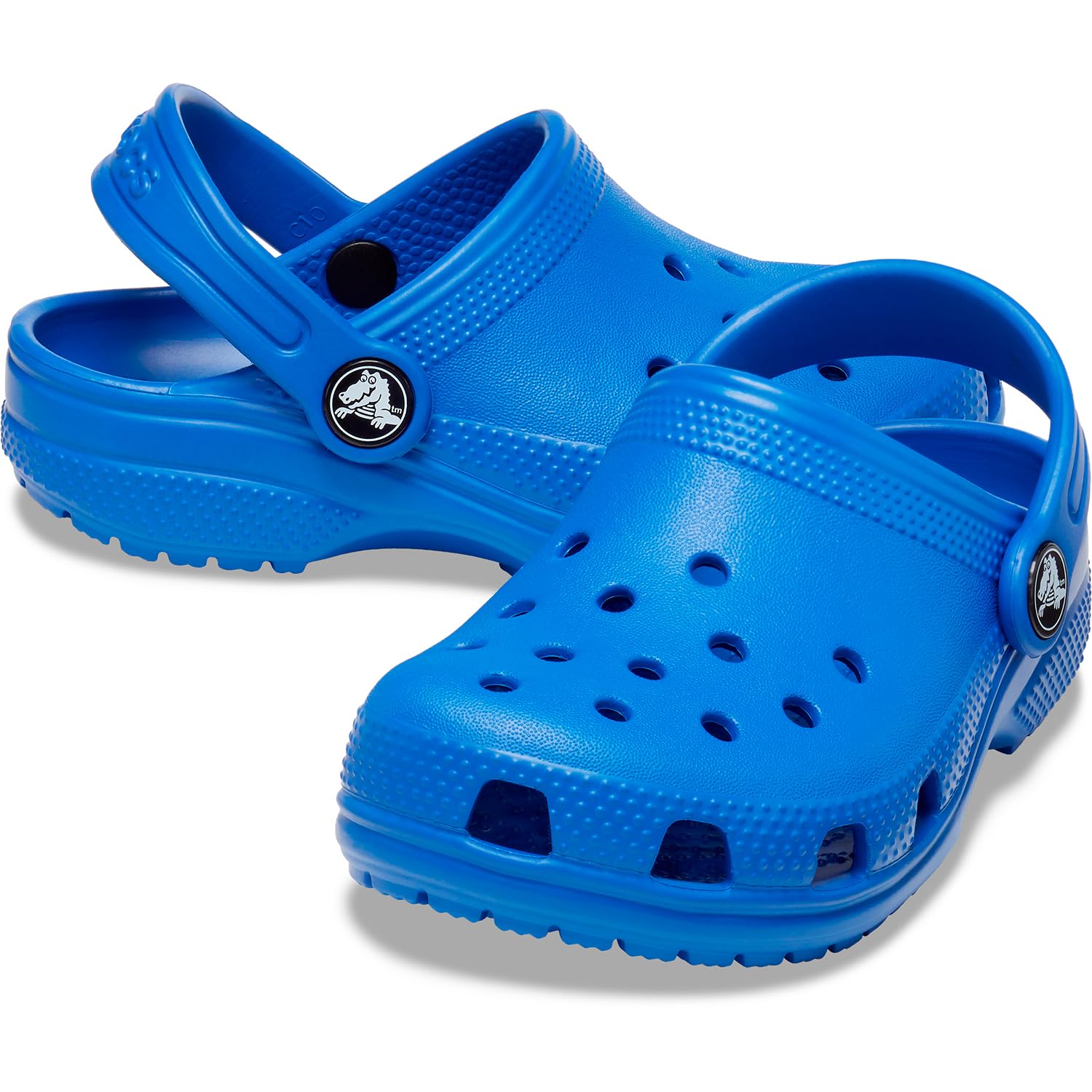 Crocs Classic Littles Clogs, Baby Shoes for Girls and Boys BBT, Blue Bolt, US 2-3 Unisex Infant