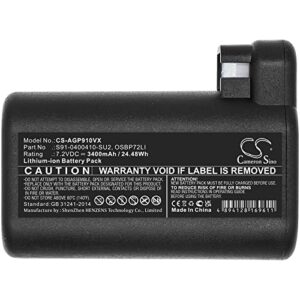 Yibudt 7.2V Battery Replacement for 900277252 900258193 PI92-4ANM 900277292 PI81-45WN 900257877 PI91-5BSM ERV5210TG 900277267 900277254 900942300 PI91-5SSM 900258312 PI91-5MBM 900277469,OSBP72LI25