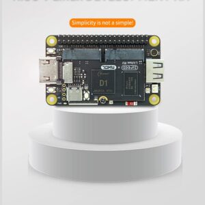 Sipeed RV Dock Allwinner D1 Single Board Computer RISC-V Linux Starter Kit with 16bits 512MB DDR3 RAM Onboard 2.4G WiFi + BT Module Support MIPI, RGB and MCU Running OpenWRT Debian YoC (RTOS)