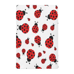 xigua ladybug fitted crib sheet soft breathable crib sheet for standard crib mattress and toddler mattresses 52 * 28 * 9 in#414