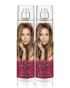 jennifer lopez live body mist, 240ml (8fl oz) duo pack (2 pack)