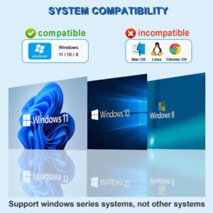 USB to HDMI Adapter for Monitor Windows 11/10 / 8, HDMI USB 3.0 Converter for Laptop, USB HDMI Cable Adapter Multiple Monitors for Desktop PC TV