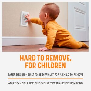 Wall Nanny Extender + The Block-It-Socket - Extends Baby Gates 4 Inches and Keep Children Safe from Outlets