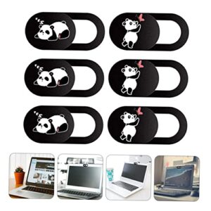 SOLUSTRE Computer Camera Computers Laptops 6pcs Web Pattern Laptop Slide Camera Webcam Self Tablet Adhesive Phone Decoration with Blocker Cover Lovely Computer Camera Pc Camera