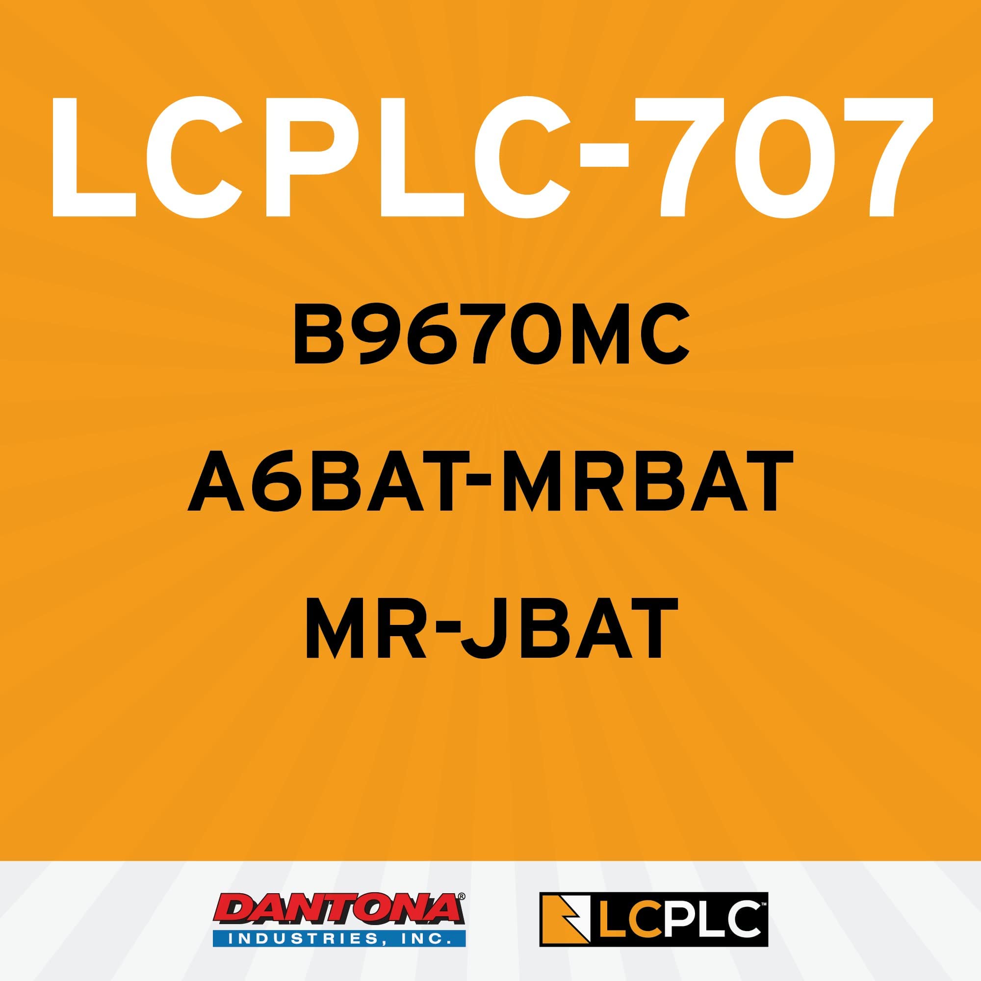 LCPLC-707x10 10 pcs of Battery - Mitsubishi B9670MC, A6BAT-MRBAT, MR-JBAT - 3.6V, 2100mAh Non-Rechargeable Lithium PLC Battery for Automated Factory Assembly Machines, Amusement Rides, Light Fixtures