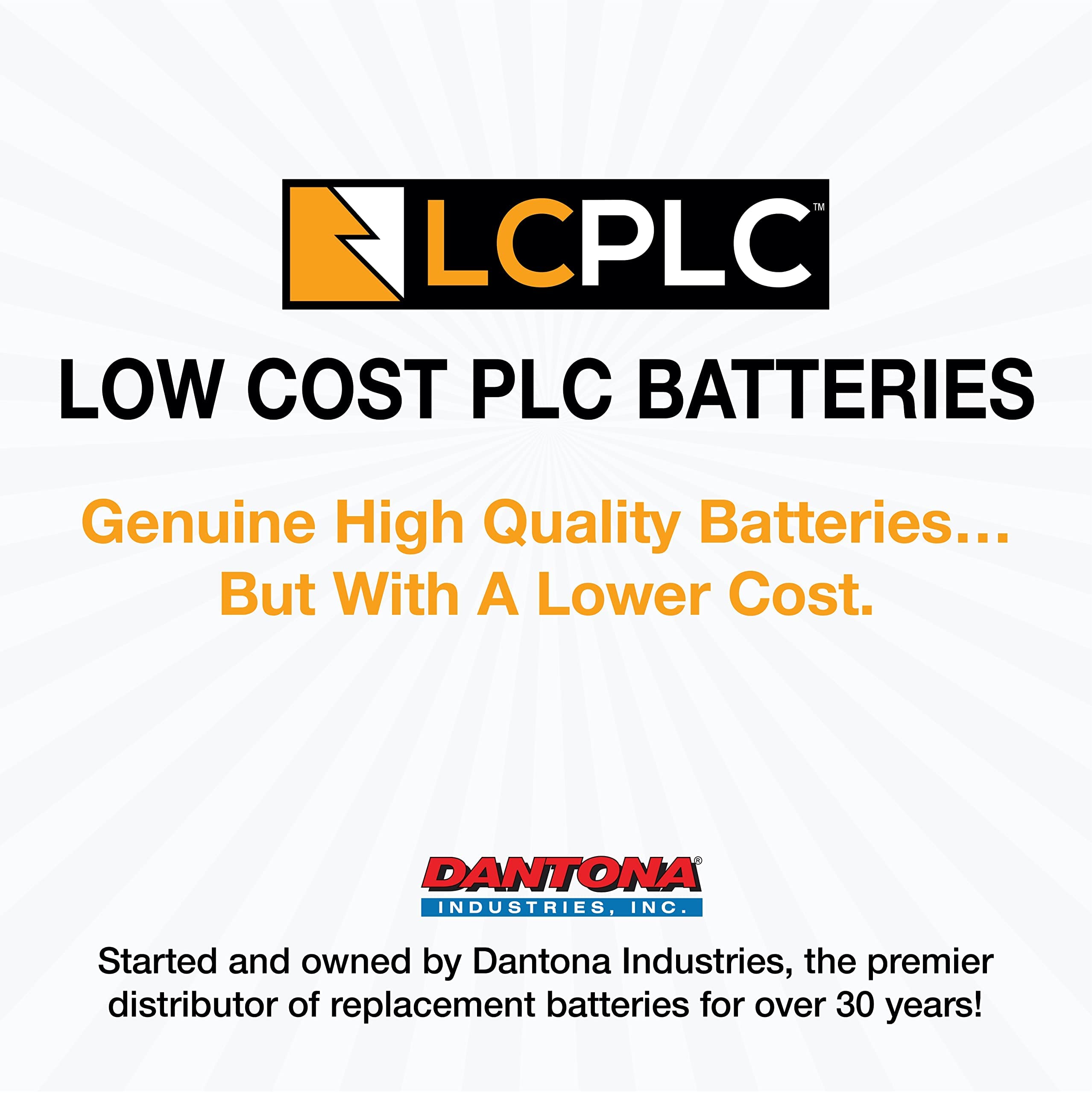 LCPLC-707x10 10 pcs of Battery - Mitsubishi B9670MC, A6BAT-MRBAT, MR-JBAT - 3.6V, 2100mAh Non-Rechargeable Lithium PLC Battery for Automated Factory Assembly Machines, Amusement Rides, Light Fixtures