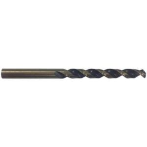 6" hss black/gold 135 deg. jobber length drill bit