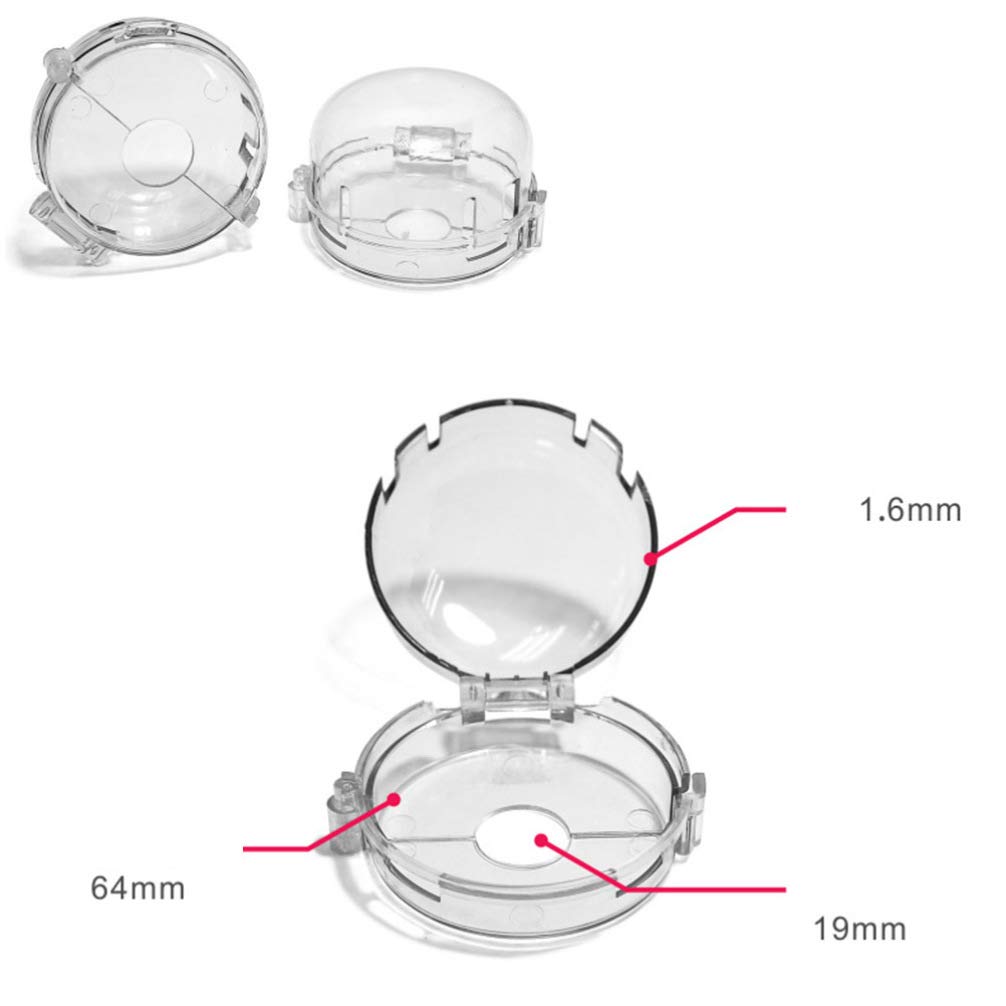 Toddmomy Clear Stove Knob Covers 5pcs Universal Childproof Oven Knob Covers Child Safety Kitchen Stove Gas Knob Covers Protection Gas Safety Case for Kitchen Baby Kids