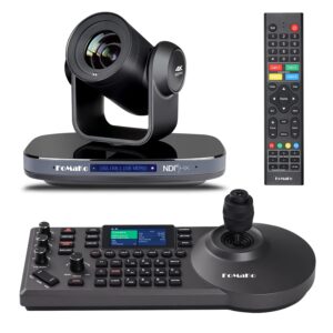 fomako 4k ndi camera 60fps 20x optical zoom + kc608 ip ptz controller, k820n+kc608 pro ptz camera bundle kits