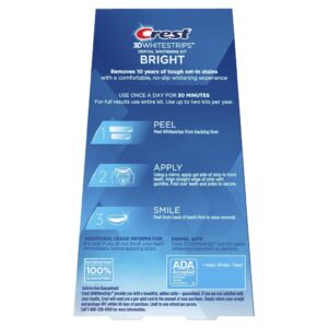 Crest 3D Whitestrips Bright Levels 7 Whiter Teeth Whitening Kit, 11 Treatments (Pack of 1), 22.0 Count