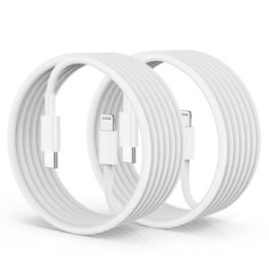 2pack usb c to lightning cable 3ft,[apple mfi certified] iphone 13 14 charger cord,iphone fast charger cord super fast for iphone 14/13/12/11 pro max/mini/xs/x/xr/ipad/airpod/macbook, white