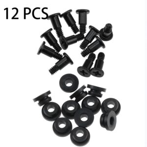 Lovelysp Hard Disk Drive Screw 3.5 inches Hard Disk Shock Absorbing Screw Shock Absorption Rubber Washer Kit PC Hard Disk Drive Mounting Accessories for 3.5 inches HDD SSD（3.5 inches）-12 Sets