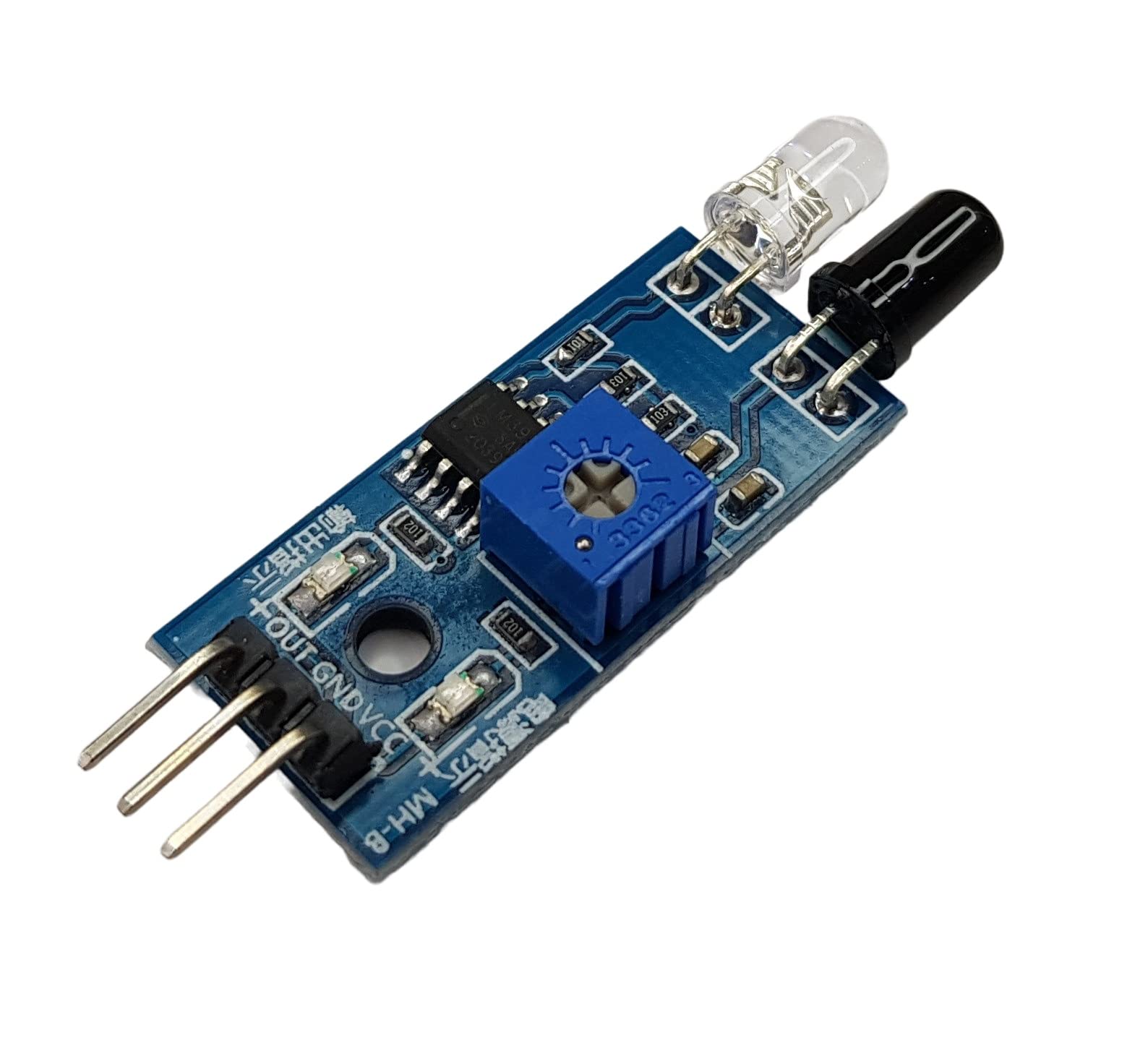 DIYables Infrared Obstacle Avoidance Sensor for Arduino, ESP32, ESP8266, Raspberry Pi, 2 Pieces