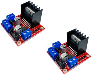 diyables l298n motor driver module for arduino, esp32, esp8266, raspberry pi, 2 pieces