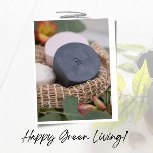 REKURATOR Detoxifying Shampoo Bar with Activated Charcoal, Brown Rice Extracts and Natural Ingredients - Sulfate-free, Paraben-free, Cruelty-free, Phthalate-free, pH balanced 100% Vegan, Zero-Waste