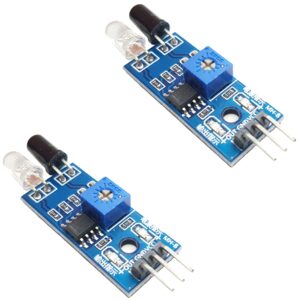 diyables infrared obstacle avoidance sensor for arduino, esp32, esp8266, raspberry pi, 2 pieces