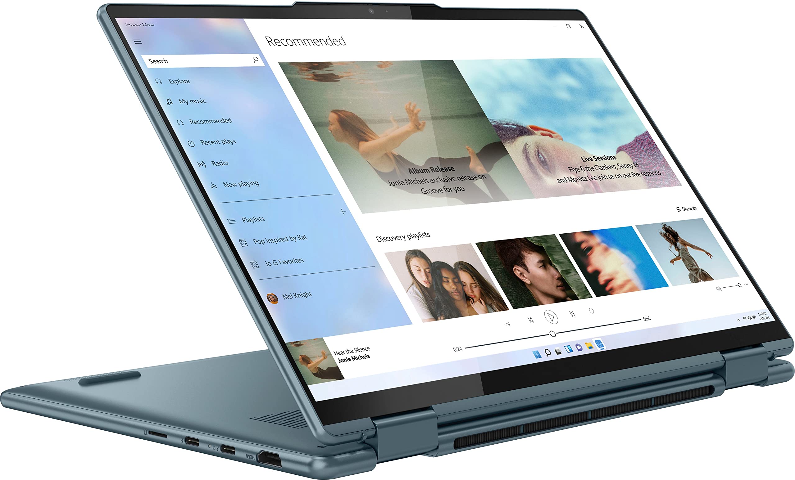 Lenovo 2022 Yoga 7i 2-in-1 Laptop 14" 2.2K Touchscreen Intel EVO Platform 12th Core i7-1255U Iris Xe Graphics 16GB RAM 1TB SSD WI-FI 6E Thunderbolt 4 Backlit KB w/ FP Windows 11 RATZK 32GB USB