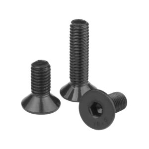 oranxin m2 x 4mm 50 pcs countersunk bolts grade 10.9 carbon steel hex socket cap screw flat head allen bolts machine screws fasteners