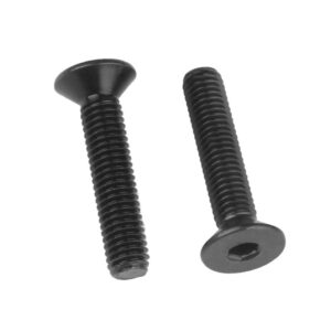 ORANXIN M2 x 4mm 50 Pcs Countersunk Bolts Grade 10.9 Carbon Steel Hex Socket Cap Screw Flat Head Allen Bolts Machine Screws Fasteners