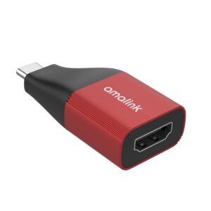 amalink usb c to hdmi adpter,4k@60hzfor macbook pro, macbook air, ipad pro, pixelbook, xps, galaxy, and more (usb c to hdmi 4k@60hz) dp alternative mode required