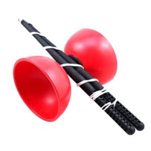 hiborth professional 3 bearing clutch chinese yoyo diabolo toy 2 metal sticks with rope juggling diabolo chinese yoyo diabolo skill toy