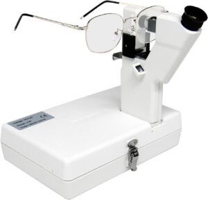 wikink portable optical lensmeter, optometry lensometer, spectacle lens scanner, eyeglass testing equipment, manual focimeter