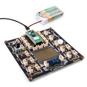 GeeekPi Pi Pico Board with DeskPi PicoMate for Raspberry Pi Pico, DeskPi PicoMate Expansion Board,Breakout Module Board for Raspberry Pi Pico