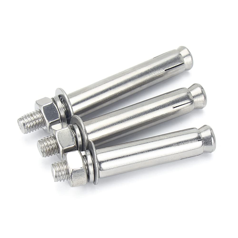 (2PCS) 201 Stainless Steel External Expansion Screws, Suitable for Mechanical Fixed Installation M10x150mm.