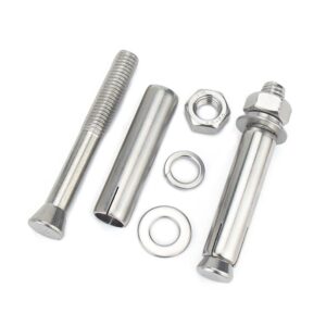 (2PCS) 201 Stainless Steel External Expansion Screws, Suitable for Mechanical Fixed Installation M10x150mm.