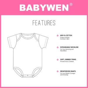 BABYWEN Sent with A Kiss from My Great Grandpa in Heaven Funny Baby Boy Girl Rompers Unisex (White, 0-3M)