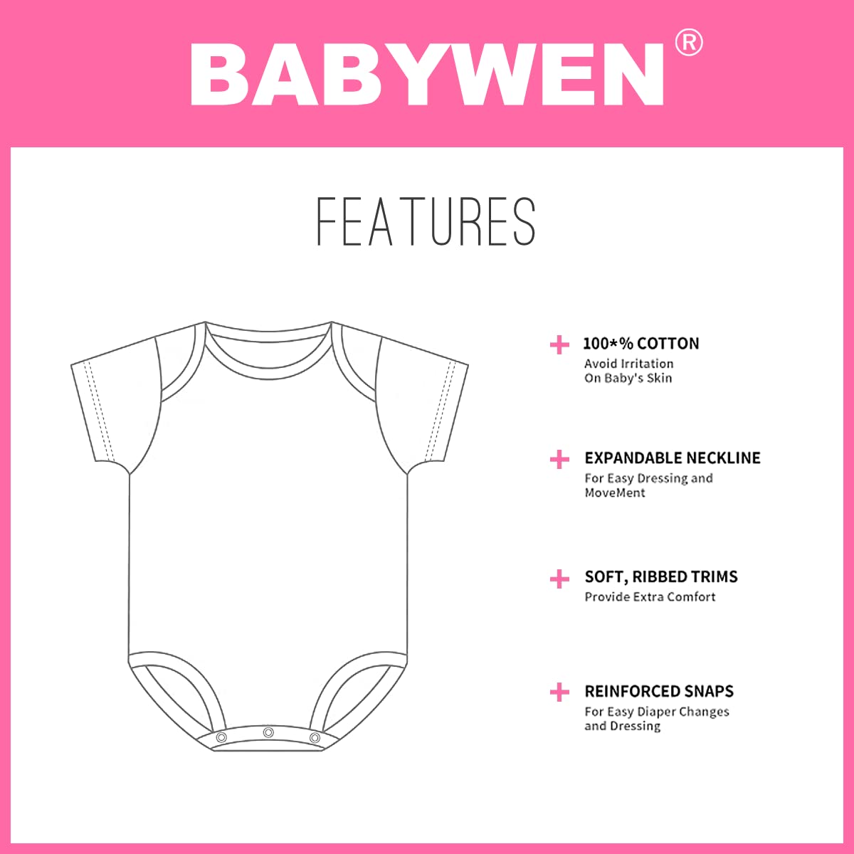 BABYWEN Sent with A Kiss from My Great Grandpa in Heaven Funny Baby Boy Girl Rompers Unisex (White, 0-3M)