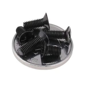 Black Carbon Steel Wood Screws, Electronic Screws Phillips Flat Head Micro Screws for Glasses Laptop Notebook Computer Bolt M2 M2.5 M3 (M3*4mm，200 pcs)