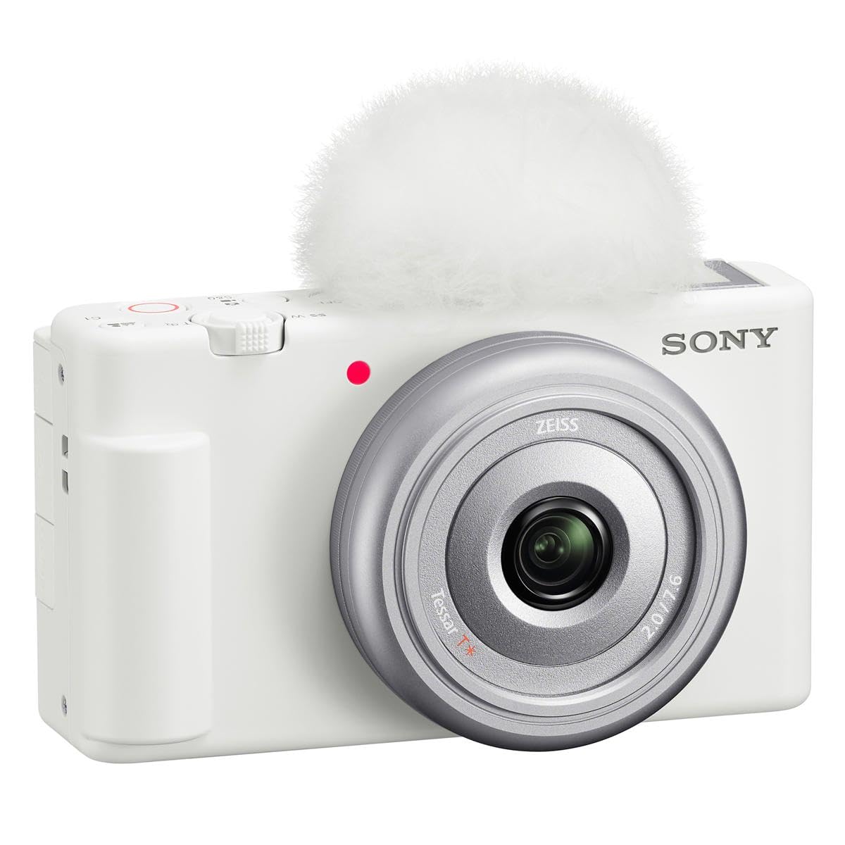 Sony ZV-1F Vlogging Camera, White Bundle with Corel PC Software Kit, 32GB SD Card, Shoulder Bag