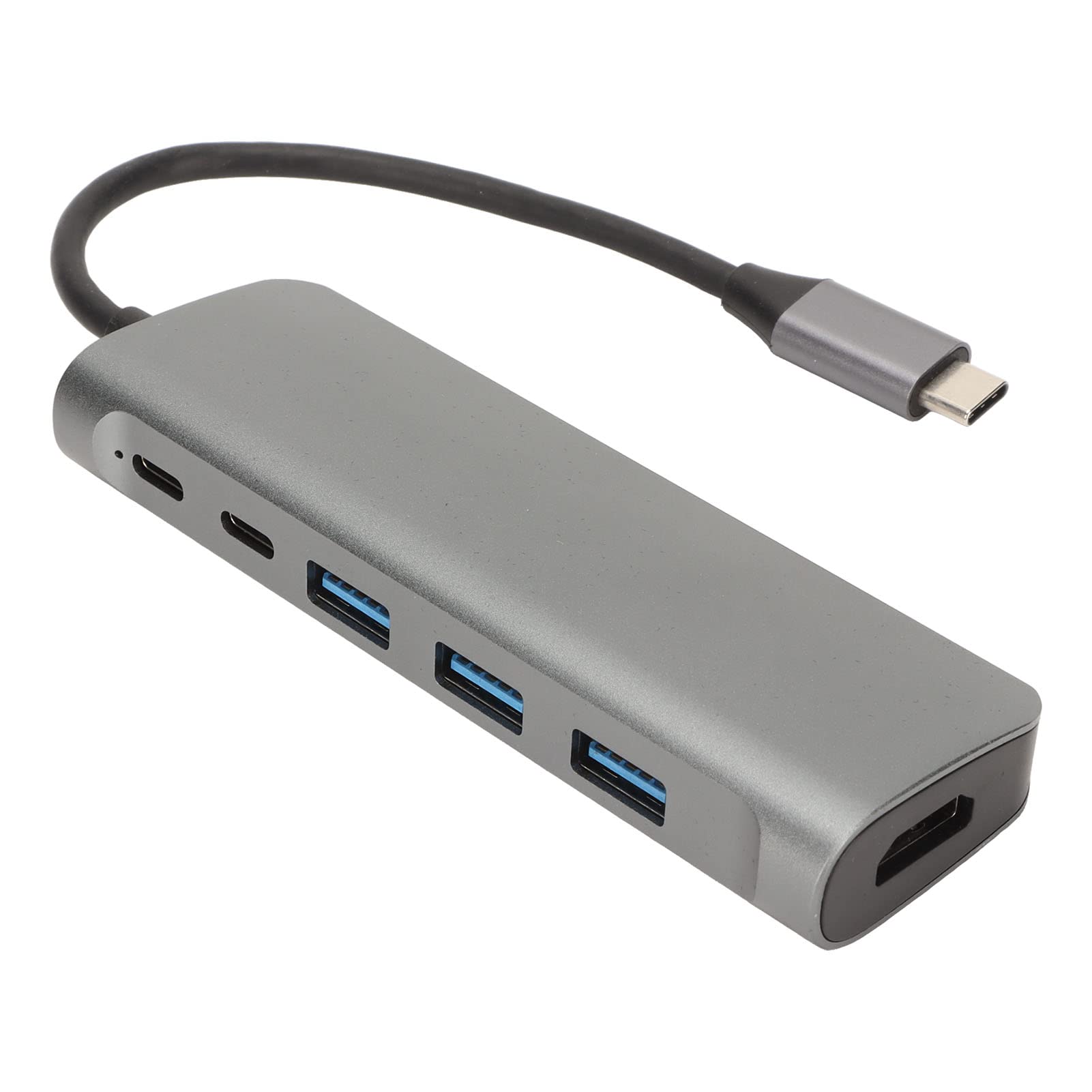 Septpenta 8 in 1 USB C Hub, 4K Resolution 100W High Speed Pass Through Charging, 5Gbps Data Transfer, 480MB/S Read/Write Speed for Connecting USB Peripherals, Hard Drives, Printers, Etc.