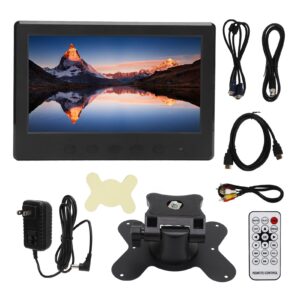 Shanrya LED Color Video Monitor, Adjustable 7 Inch TFT LED Screen Monitor for Home Computer (US Plug)