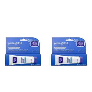 clean & clear, persa-gel 10 acne spot treatment, maximum strength, 1 oz (pack of 2)