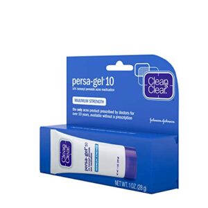 Clean & Clear, Persa-Gel 10 Acne Spot Treatment, Maximum Strength, 1 Oz (Pack of 2)