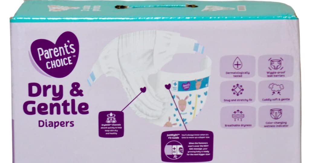 Parent's Choice Diapers, Dry & Gentle Diapers Size 6-80 Count