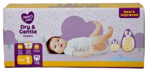 parent's choice diapers, dry & gentle diapers size 2 (12-18 lbs) - 144 count